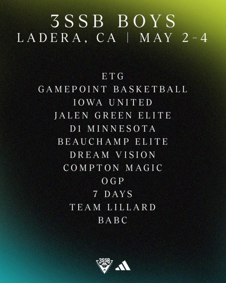 3SSB Boys Session I Event Informational - May 2nd - 4th, 2025 - adidas 3SSB